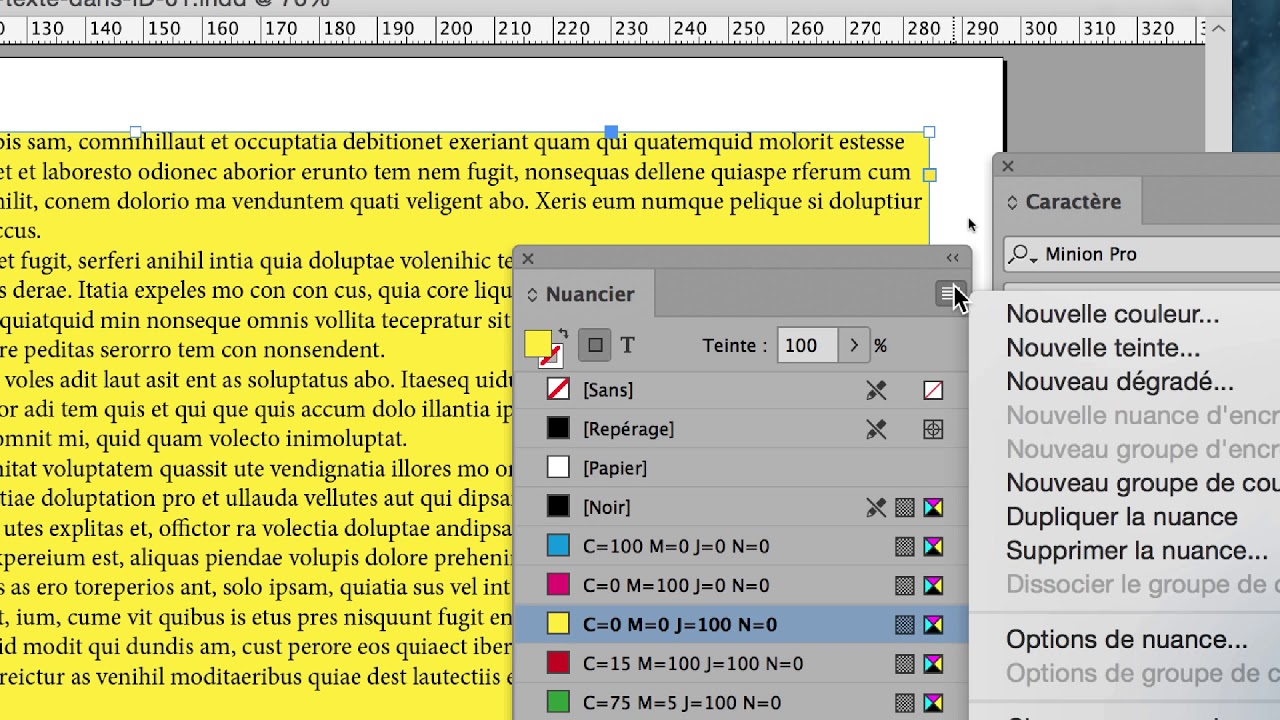 part 03 comprendre le travail du texte et son chainage dans Adobe ...