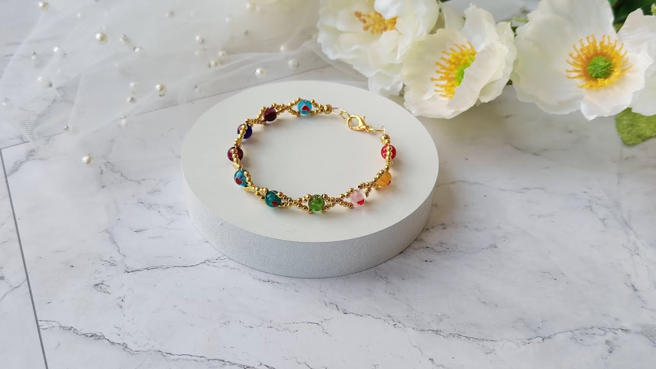 Beaded Wire Bracelet | Exotic Feeling Bracelet | Pandahall DIY Tutorial ...