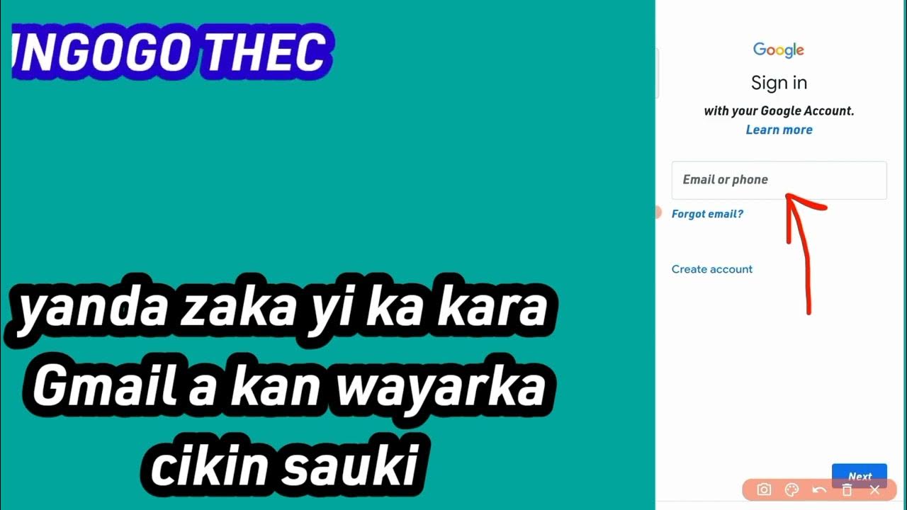 yanda zaka Kara Gmail akan wayarka cikin sauki - YouTube