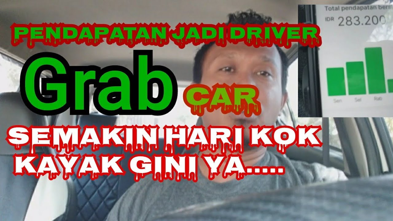 pendapatan driver grab car 1 minggu - YouTube