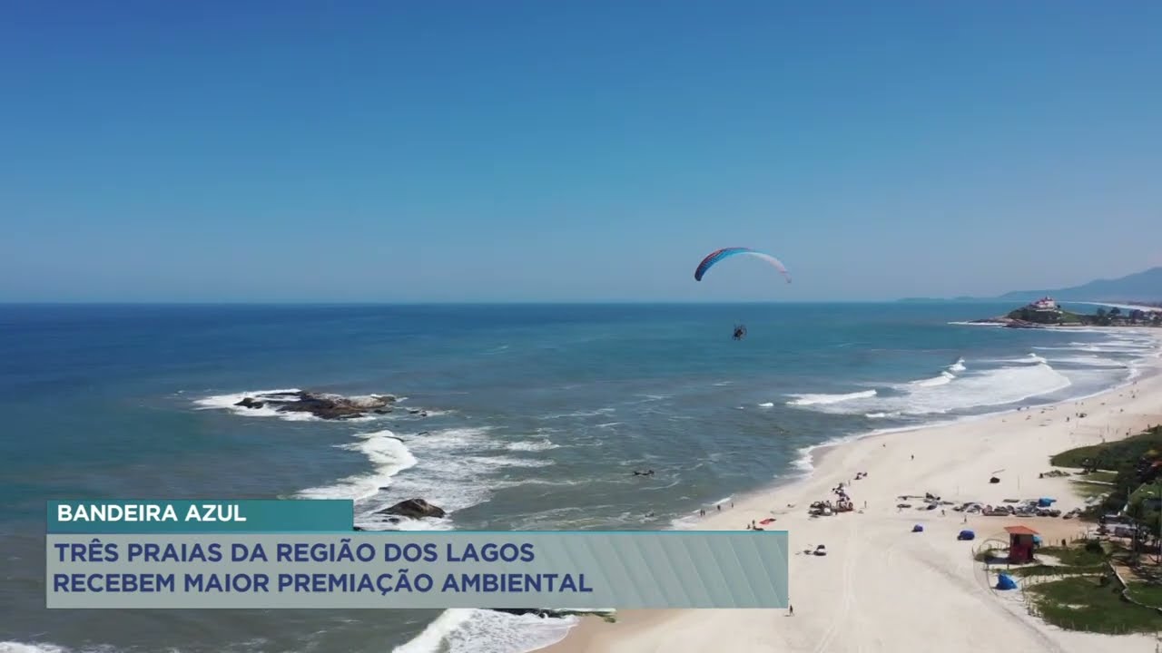 Três praias da Região dos Lagos recebem maior premiação ambiental - YouTube