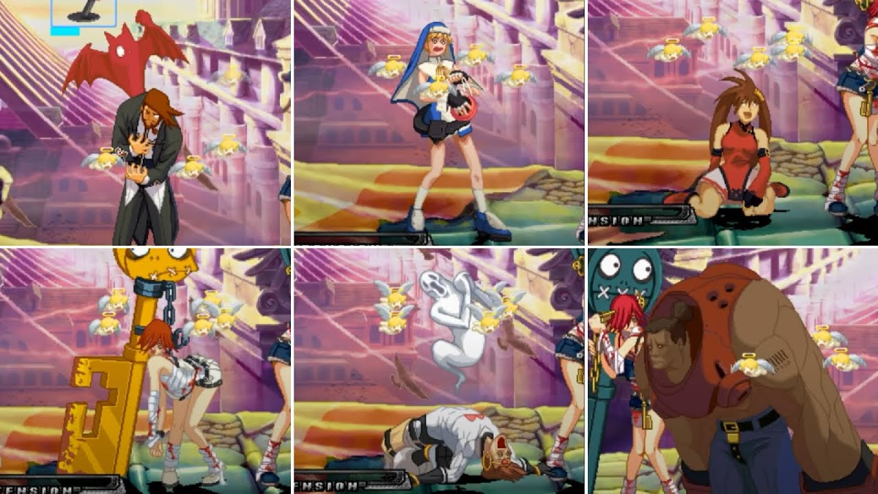 All Stun/Dizzy Animations | Guilty Gear XX Accent Core Plus R - YouTube