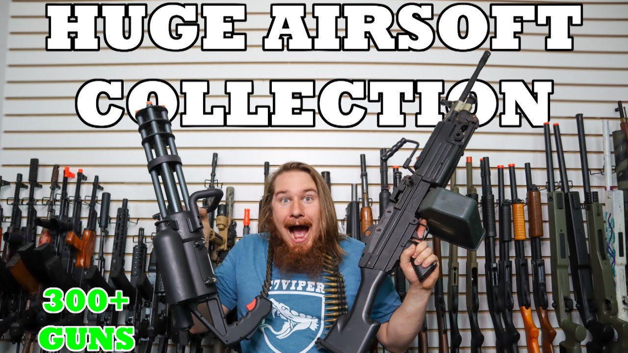 The Most MASSIVE Airsoft Gun Collection EVER! Over 300 Guns! (Rare ...