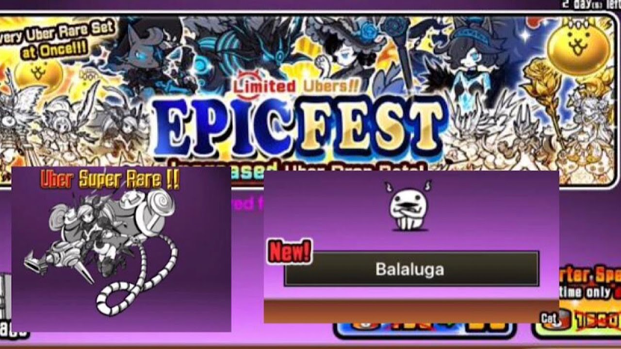 Epic Fest 11 Draw Windy and Balaluga! (Battle Cats #2) - YouTube