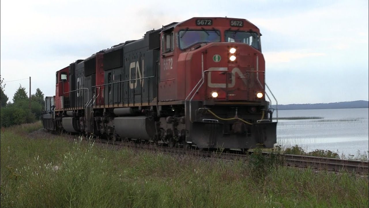 CN Train Spotting HD: Pair of 75i's | CN 5672 & 5646 Leads CN 197 At Wabamun AB 5/6 8/28/13 ...