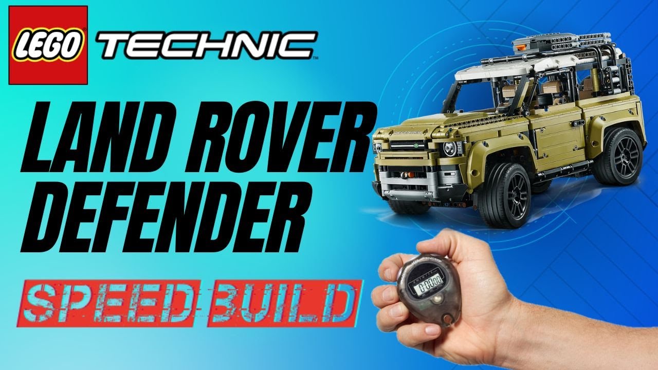 Lego Land Rover Defender speed build - Lego technic 42110 fast build ...