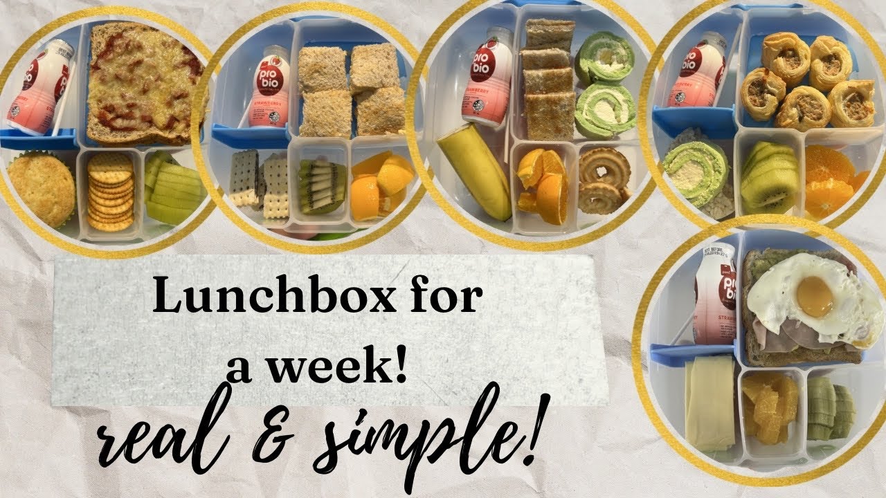 Lunchbox For A Week! (Real and Simple) - YouTube