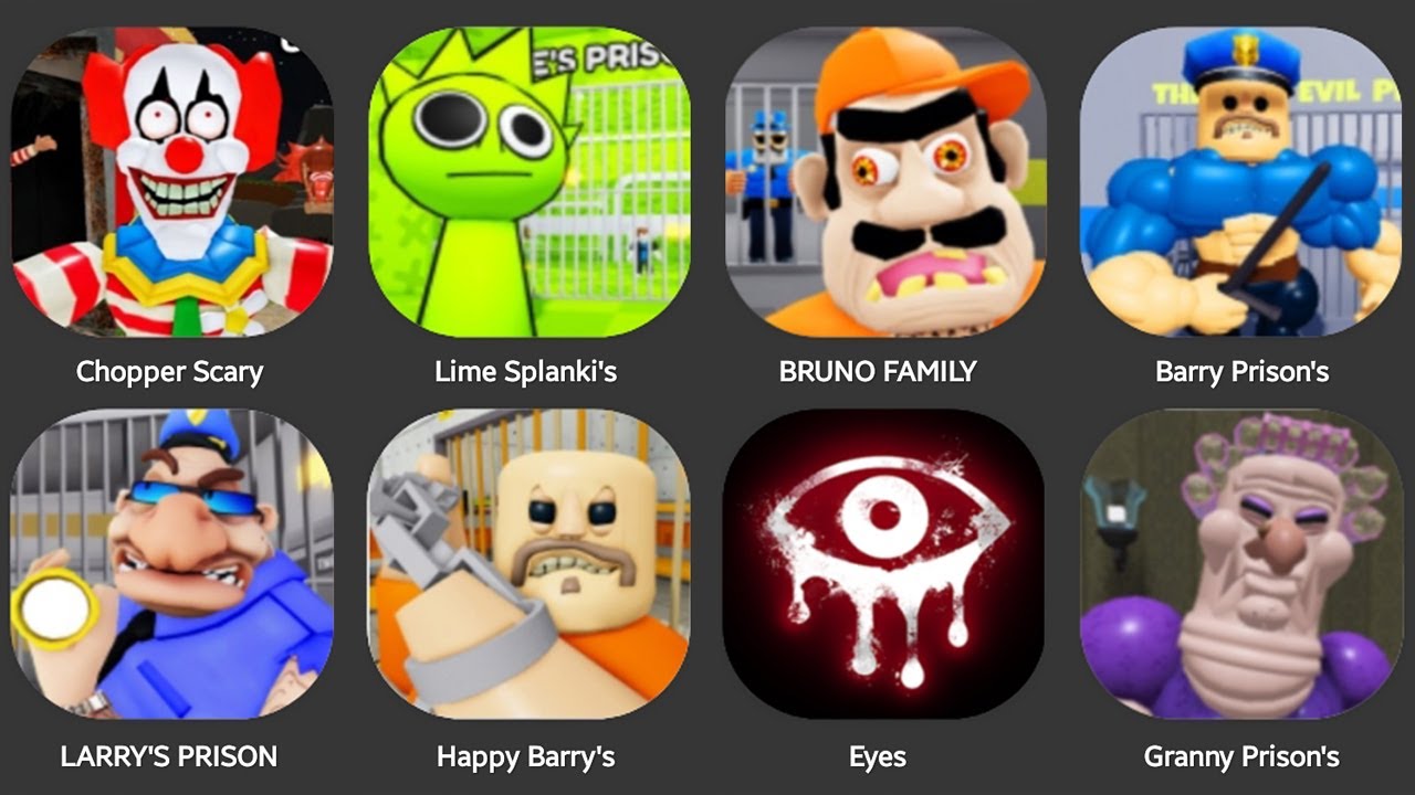 CHOPPER SCARY,JERY POLICE,ROBLOX,PAPA PIZZA'S,SKIBIDI TOILET,GARNNY ...