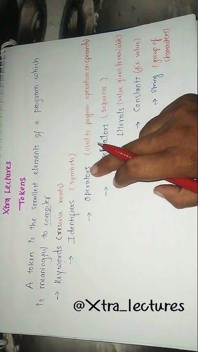 Tokens in hindi | identifier | keyword | punctuator | literal |string | constant | operator ...