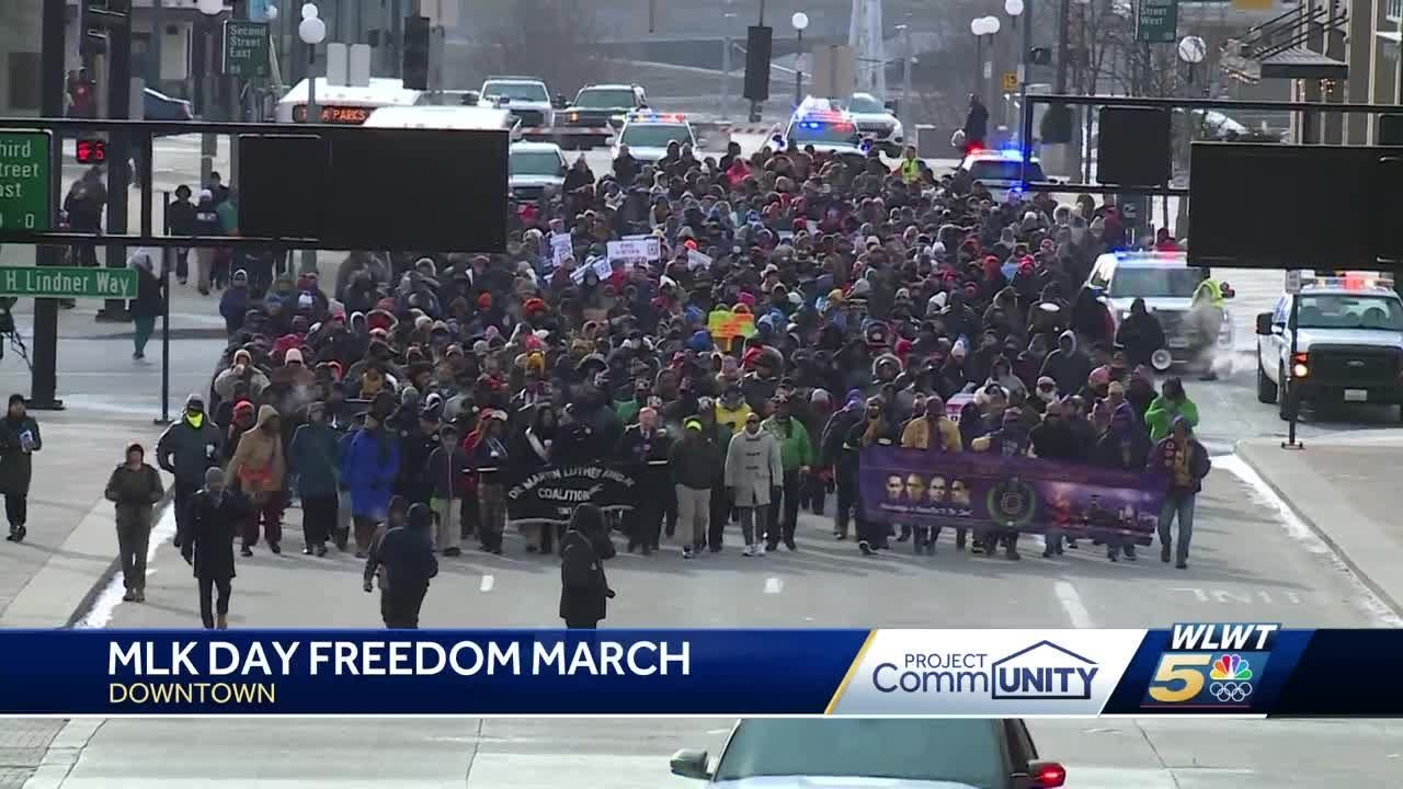 Hundreds carry on tradition with MLK Day Freedom March through ...