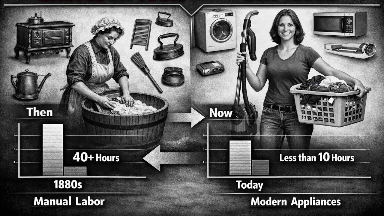 Changes in Household Chores and Tools Since the Late 1800s - YouTube