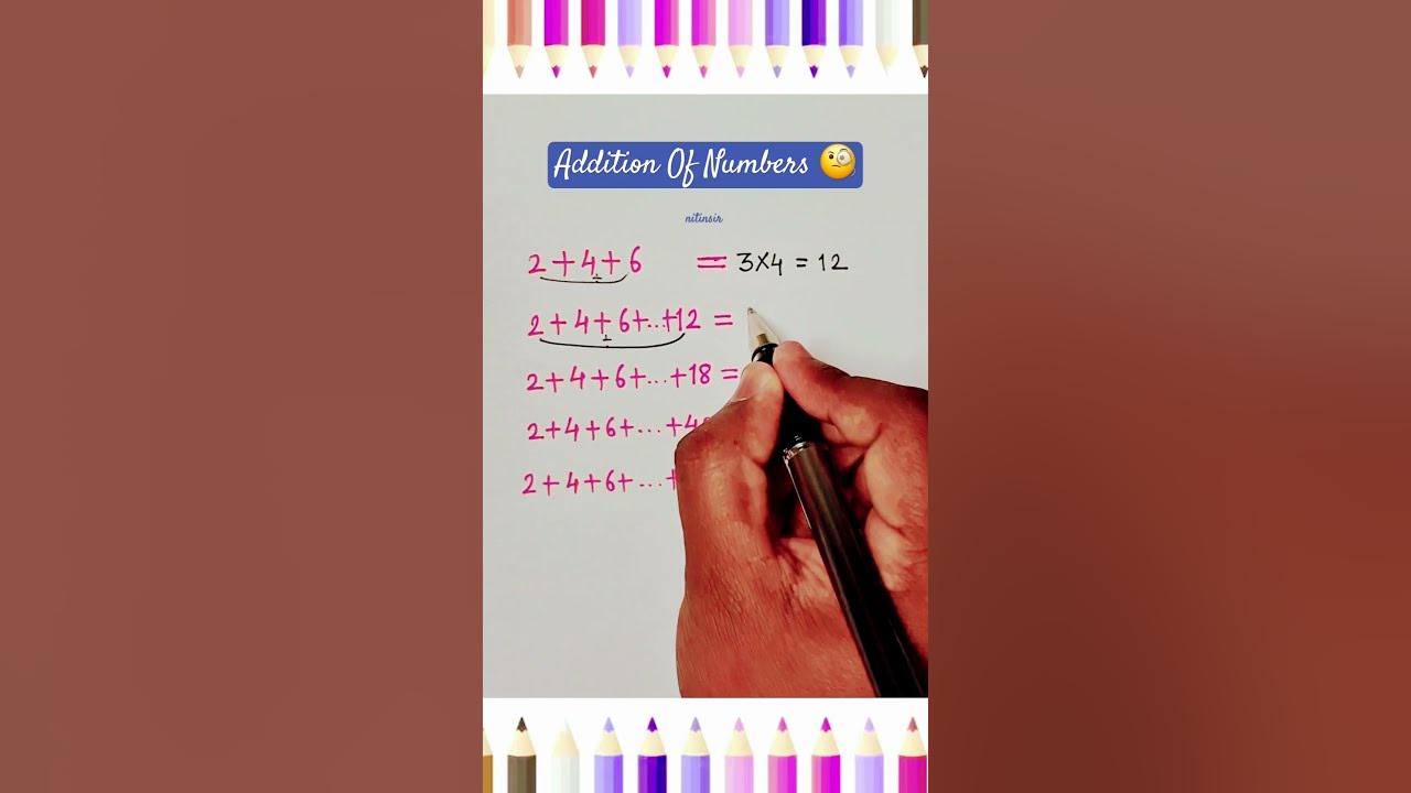 Addition Of Consecutive Even Numbers - YouTube