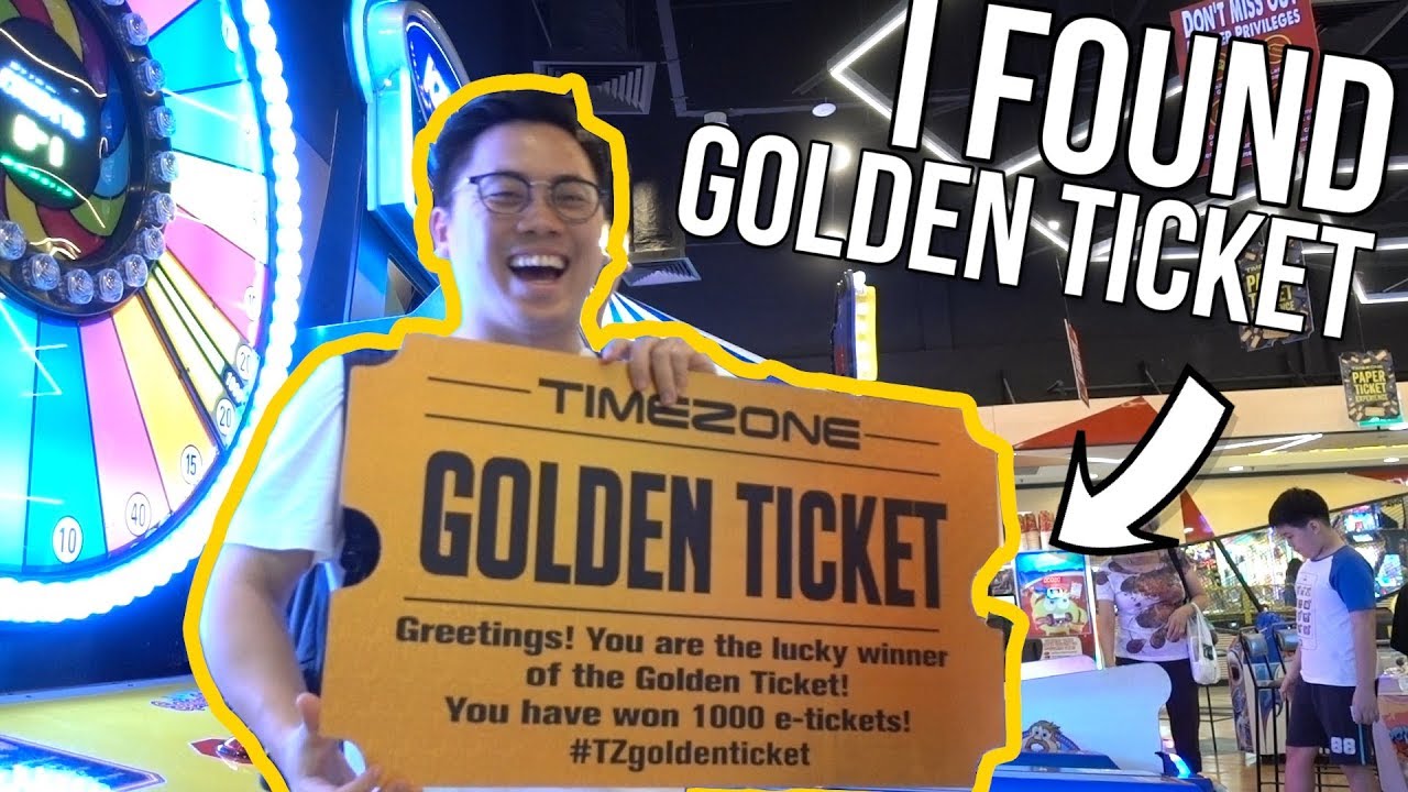 GOLDEN TICKET FOUND Worth 1000 Ticket Arcade Ninja Timezone golden-ticket-found-worth-1000-ticket-arcade-ninja-timezone