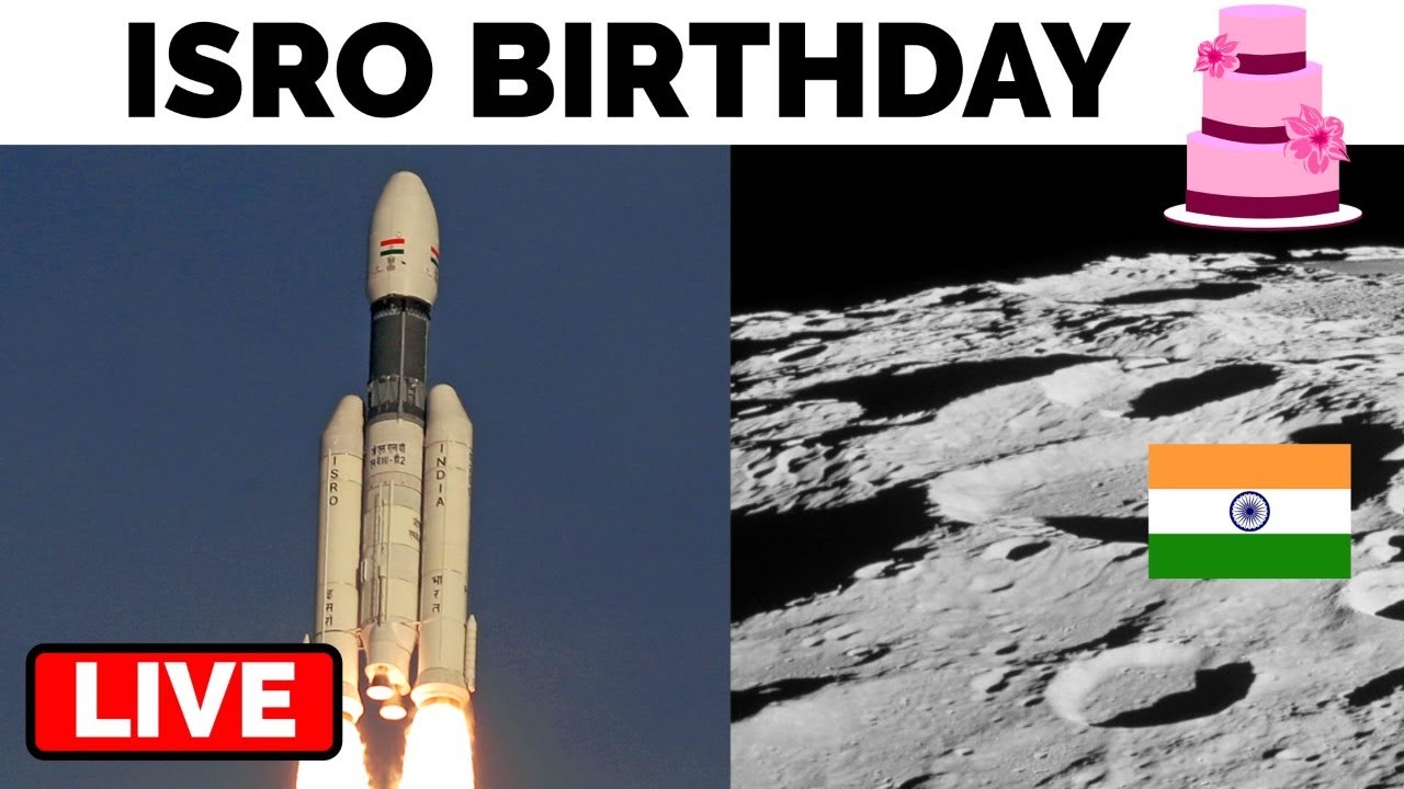 Celebrating ISRO Birthday with Indian 🇮🇳 flag on Moon - YouTube