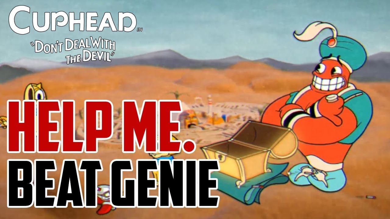 Cuphead : How to Beat Genie Boss (Dijimmi the Great) - YouTube