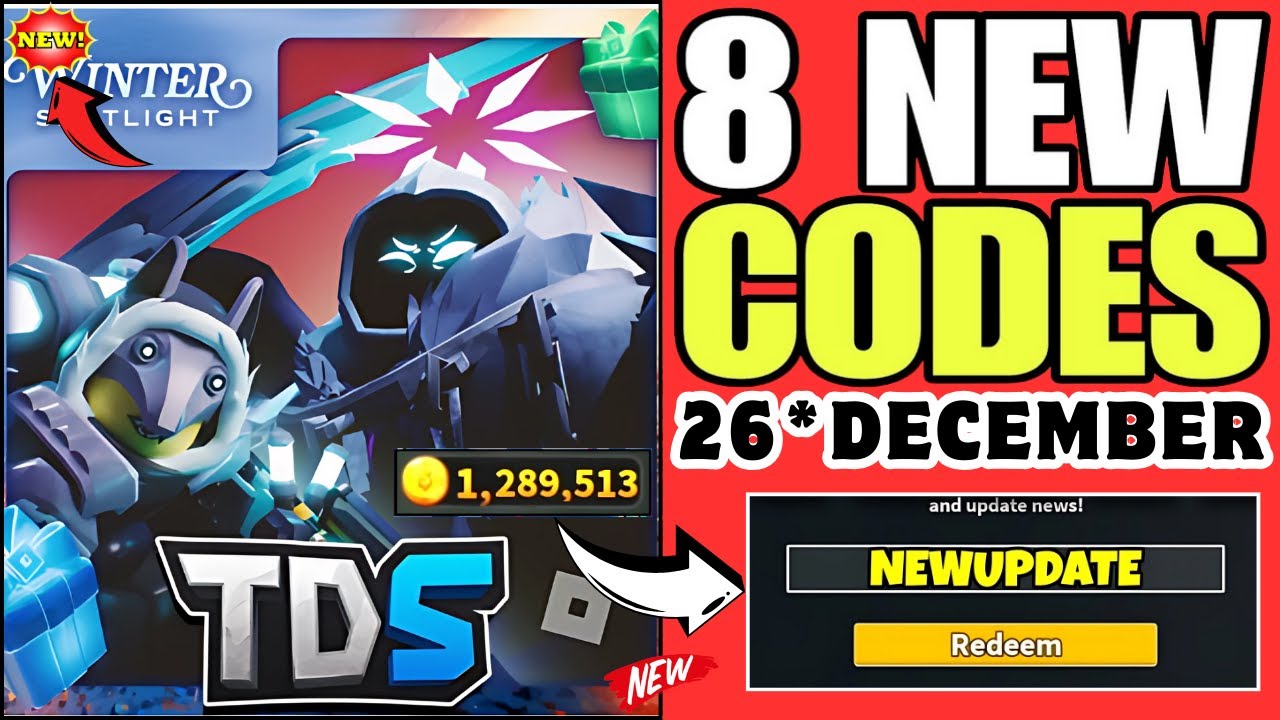🧑‍🎄WINTER SURPRISE!!🧑‍🎄 TOWER DEFENSE SIMULATOR ROBLOX CODES 2024 ...