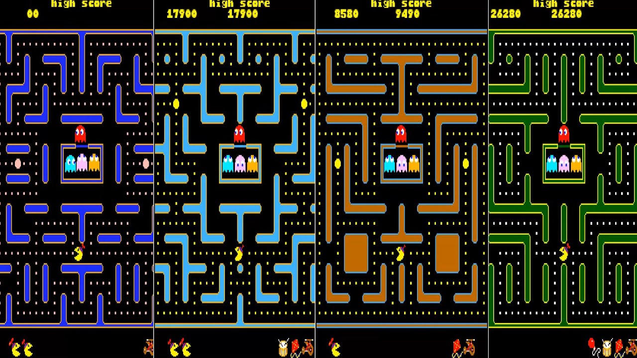 JR PACMAN F PAC MAN SPEED FAST 1983 BALLY MIDWAY HBMAME HB MAME HACK BOOTLEG ARCADES MACHINES ...