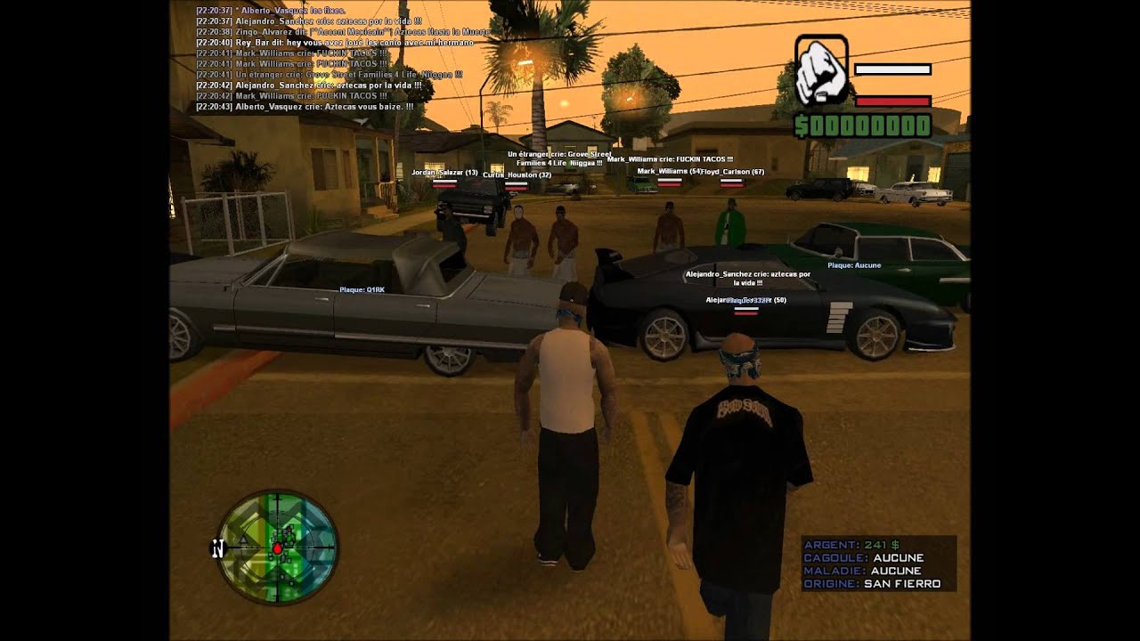 SAMP-BRAWL Aztecas vs grove - YouTube