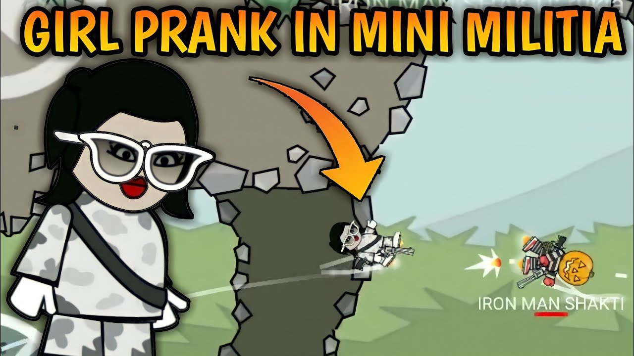 girl prank in mini militia 🤣 # 5 || Anjali Arora in mini militia - YouTube
