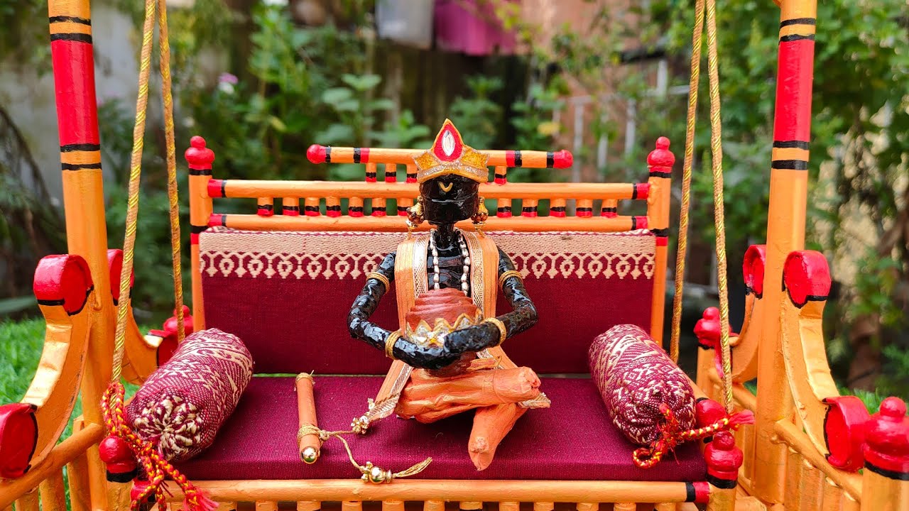 Lord Krishna Craft | How To Make Krishna's Newspaper Craft | Krishna ...