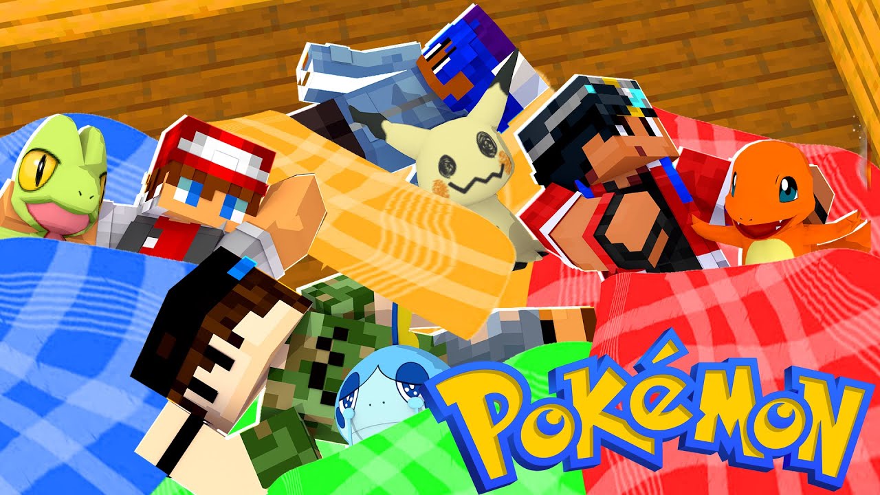 POKEMON SLEEPOVER! [13] | Pokémon Series | Minecraft - YouTube
