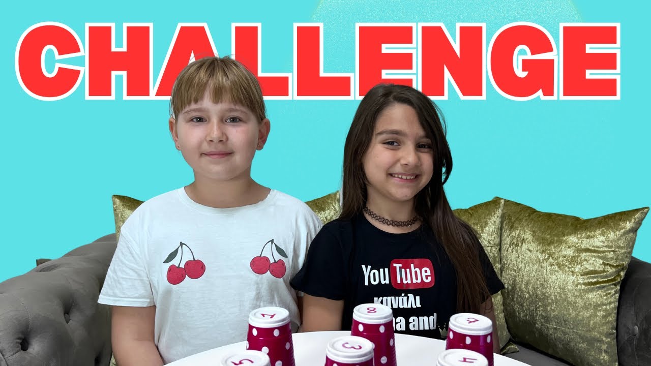 FUNNY CHALLENGE 😂 ΤΑ ΚΟΡΙΤΣΙΑ ΠΑΙΖΟΥΝ ΠΑΙΧΝΙΔΙΑ ΠΡΟΚΛΗΣΕΙΣ #andriana # ...