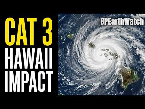 Cat 3 Lowell Turns East into Hawaiian Islands! 16 Inches of Rain Predicted/ Landslide Warnings!