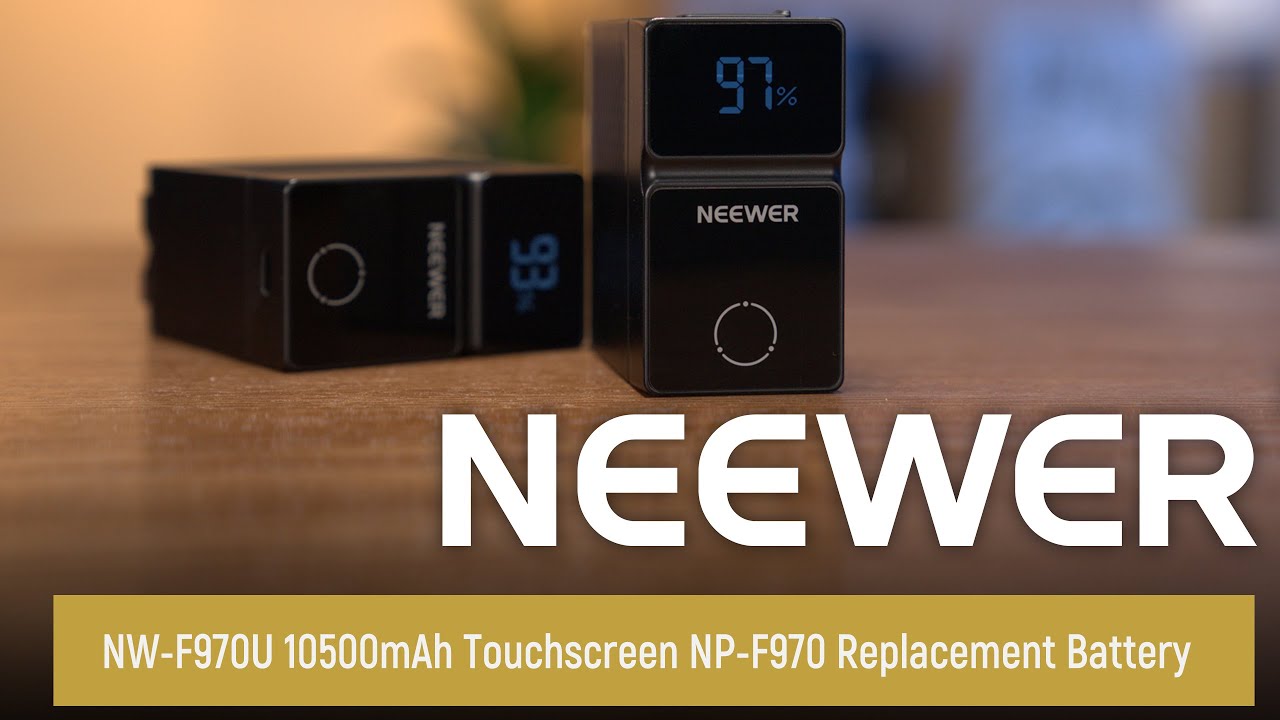Introducing the NEEWER NW-F970U 10500mAh Touchscreen NP-F970 ...