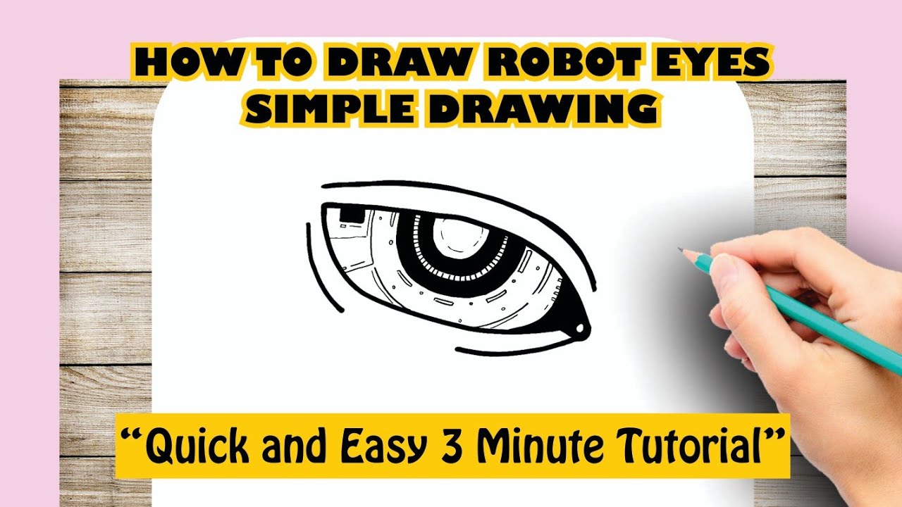 How to Draw Robot Eyes | Simple Drawing - YouTube