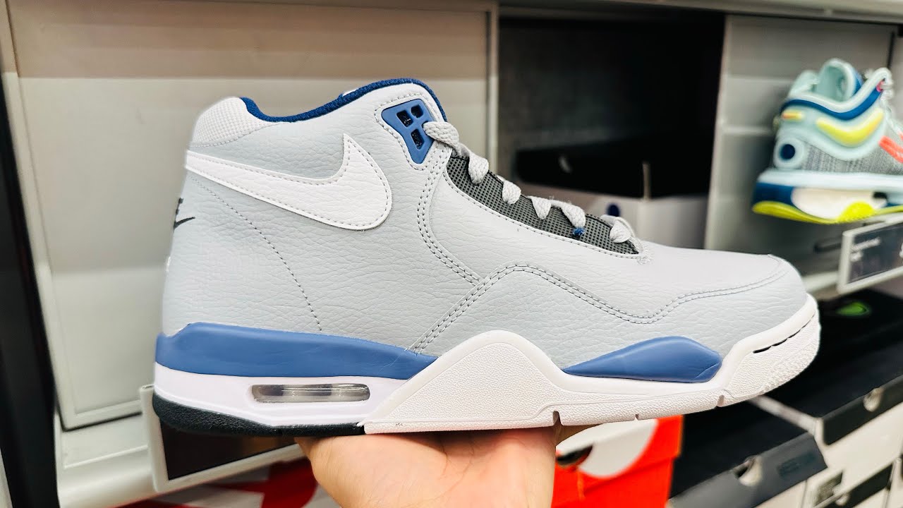 Nike Flight Legacy “Wolf Grey/ White Mystic Navy” #nikesneakers #nike ...