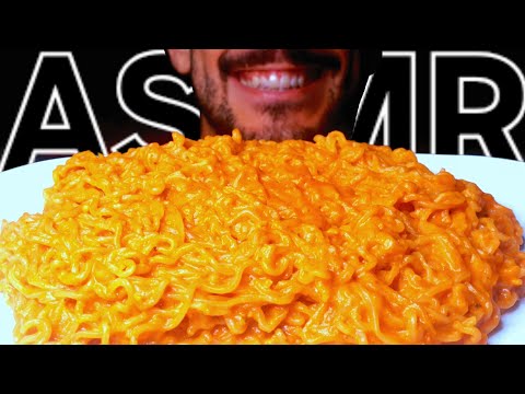 ASMR RAMEN PESTO ROSSO NOODLES (EATING SOUNDS) NO TALKING MUKBANG