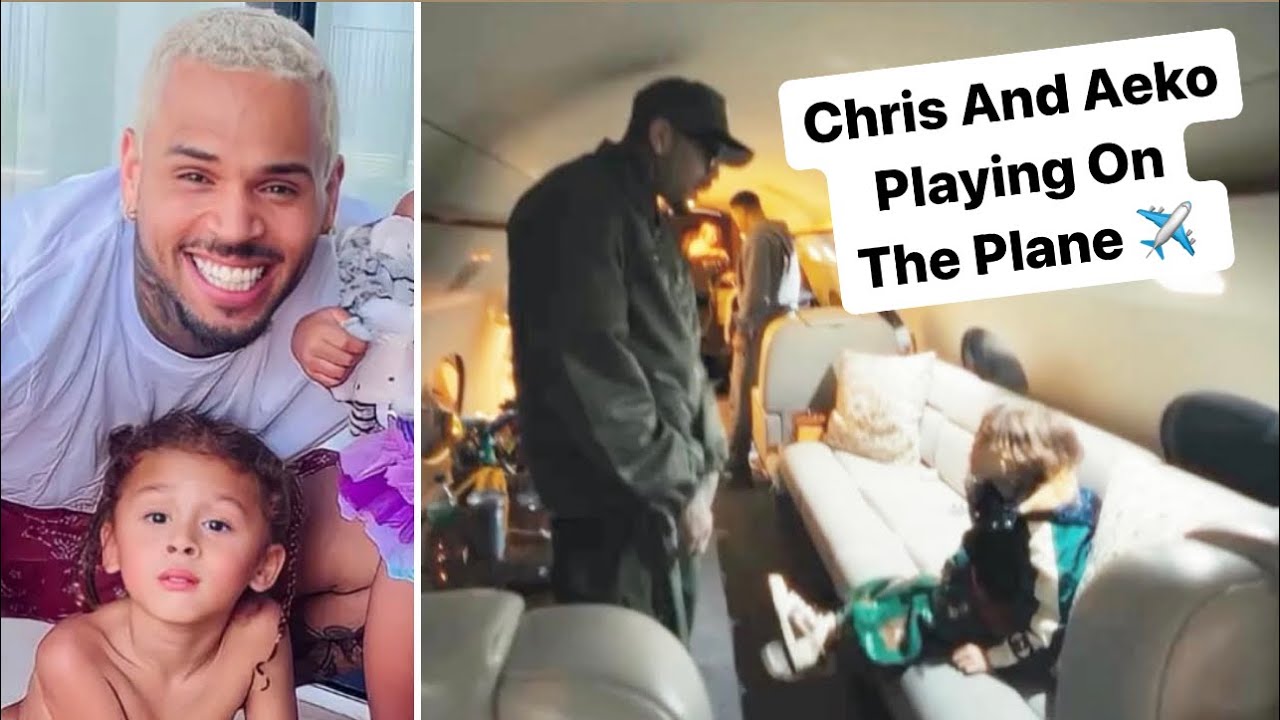 Chris Brown And Aeko Playing On The Plane “Look What Happened, Cute ...