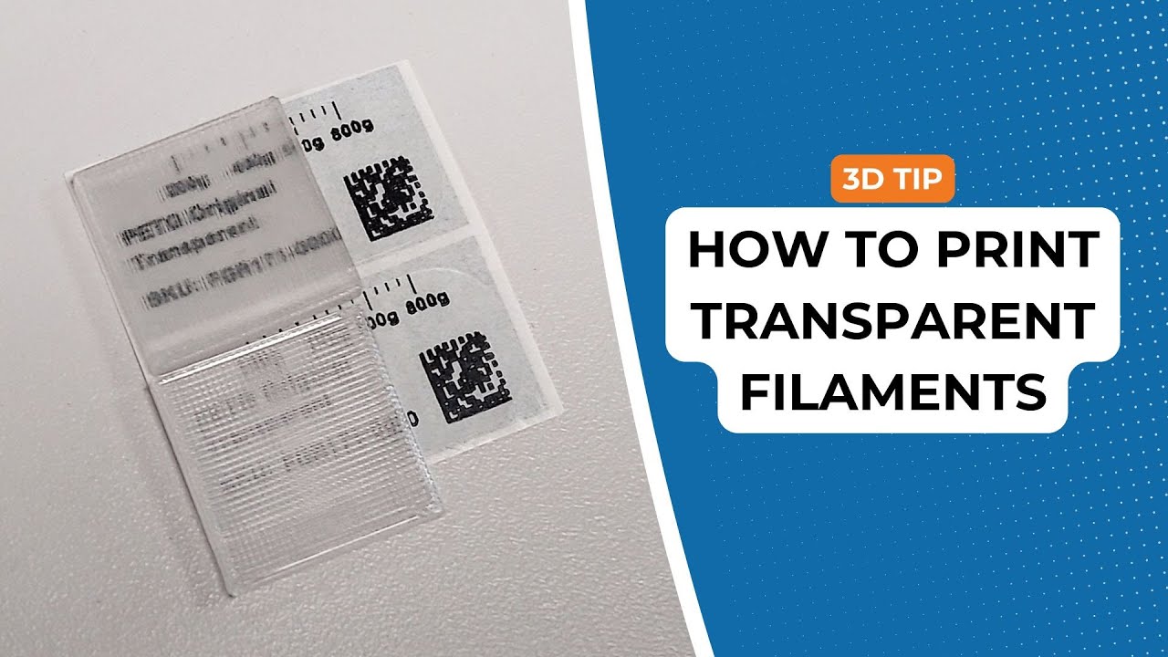 How to 3D print transparent parts - YouTube