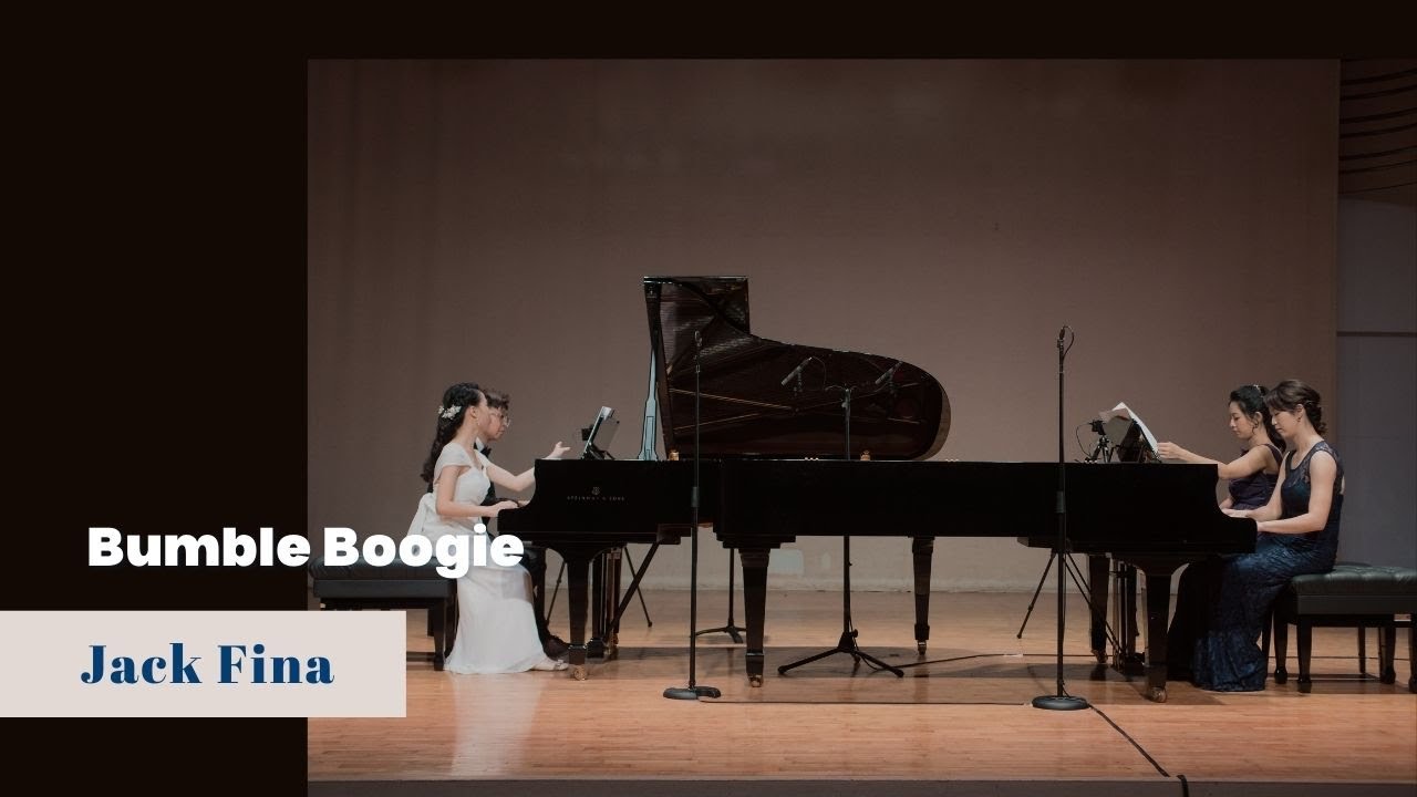 Jack Fina: Bumble Boogie (Two Pianos and Eight Hands) - YouTube