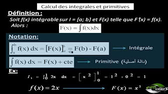 Analyse S2 - Calcul Des Intégrales Et Primitives - YouTube