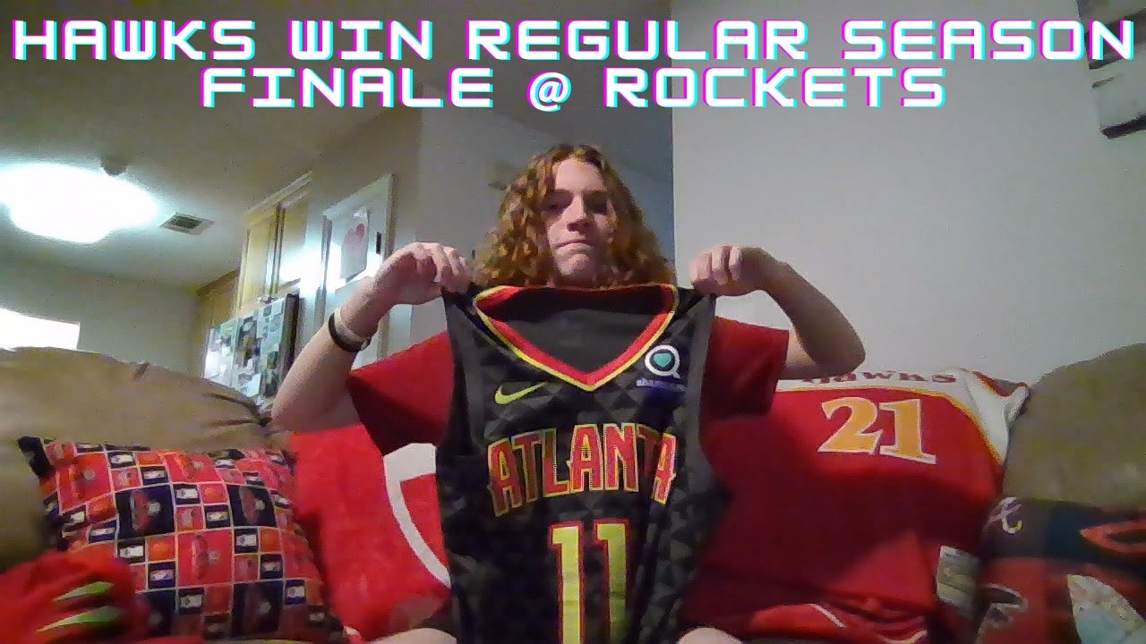 Atlanta Hawks Fan Reacts to Defeating Rockets in Regular Season Finale ...