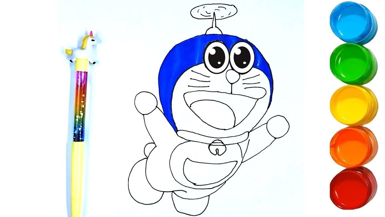 Doraemon with Magic eyes Drawing | Doo Doo Doodle - YouTube