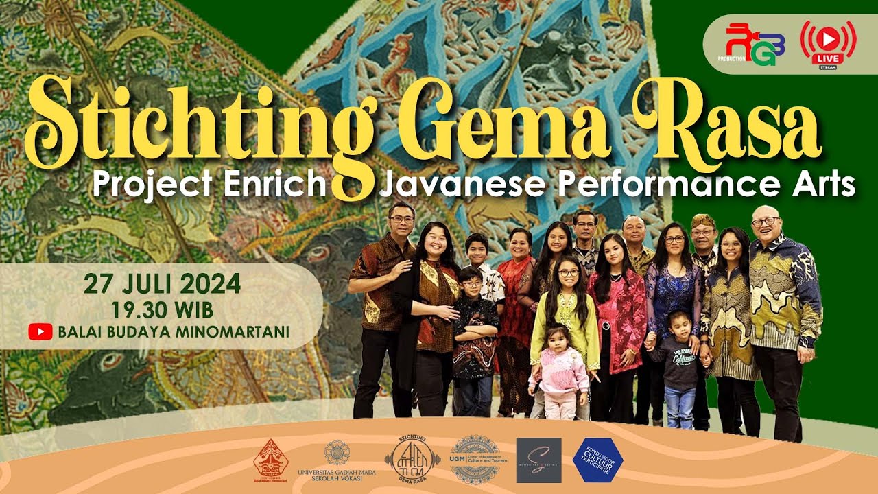"STICHTING GEMA RASA" Project Enrich Javanese Performance Arts #live # ...