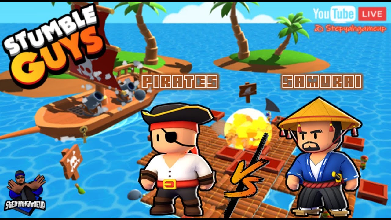 Pirates Vs Samurai theme gameplay in Stumble Guys 😀😋 - YouTube