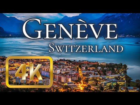 Switzerland Genève by Drone 4k - Great View at the Lake of Geveva (4K ...