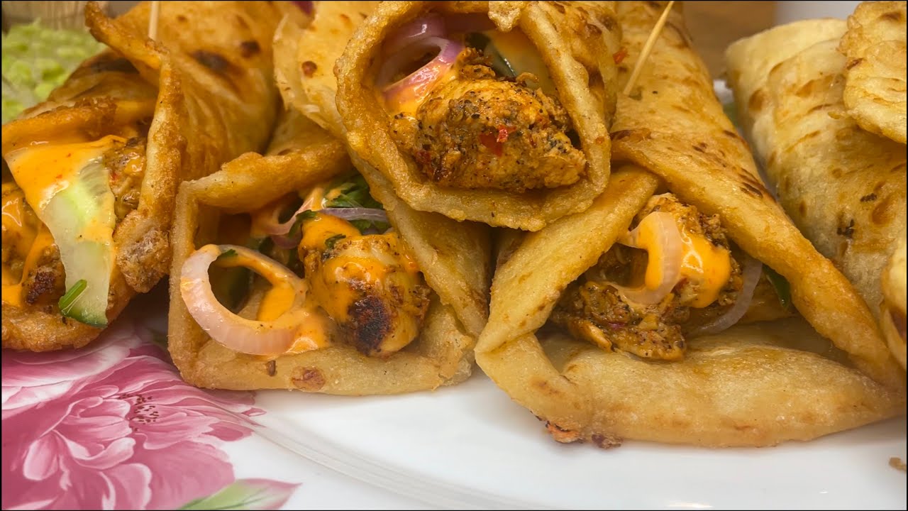 Best Chicken Malai Boti Roll/Paratha recipe . Easy and delicious - YouTube