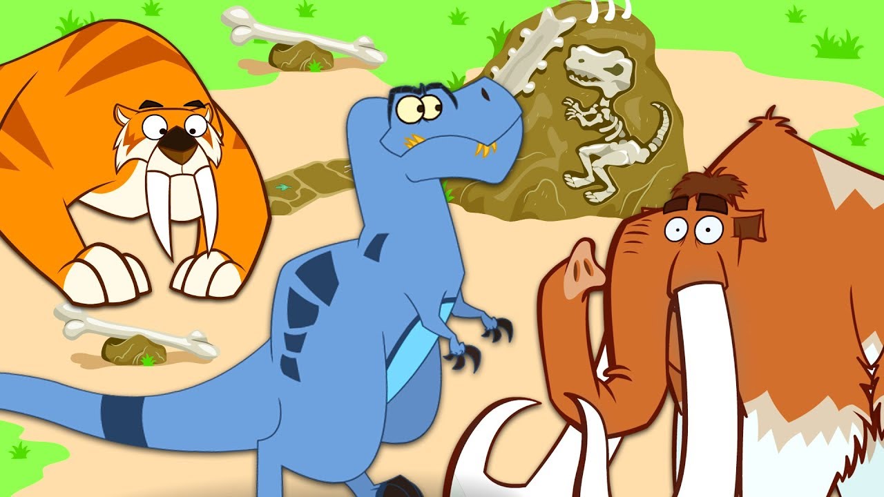 PREHISTORIC CREATURES | T-REX VS SMILIDON VS WOOLLY MAMMOTH ...