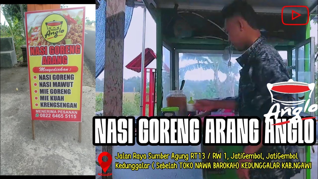 NASI GORENG ARANG ANGLO - YouTube