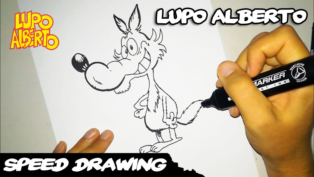 Lupo Alberto - disegno in 5 min - YouTube