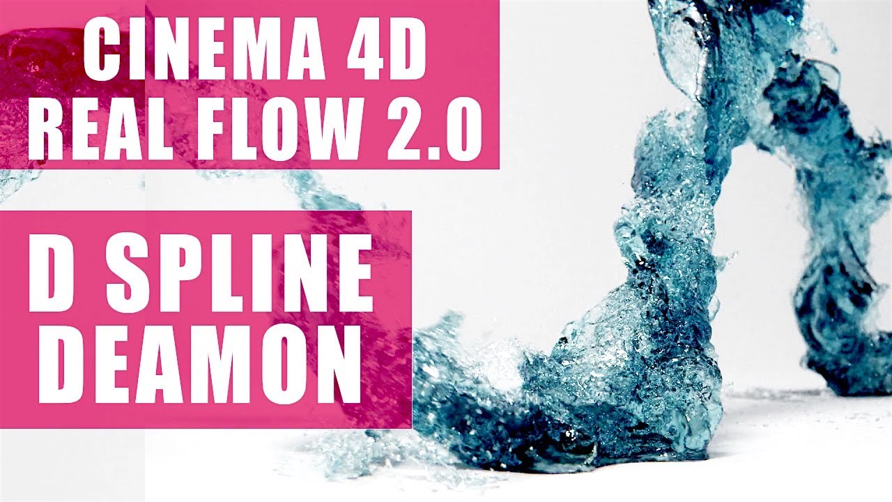 Cinema 4d -RealFlow 2 0 Part 7 D Spline Deamon - YouTube