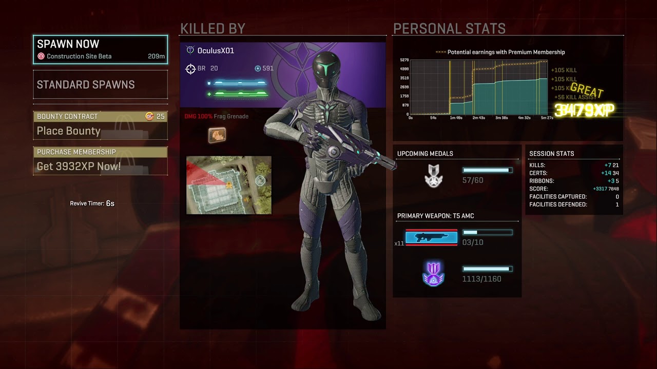 Planetside 2 Terran Republic Engineer T5 AMC is Awesome - YouTube