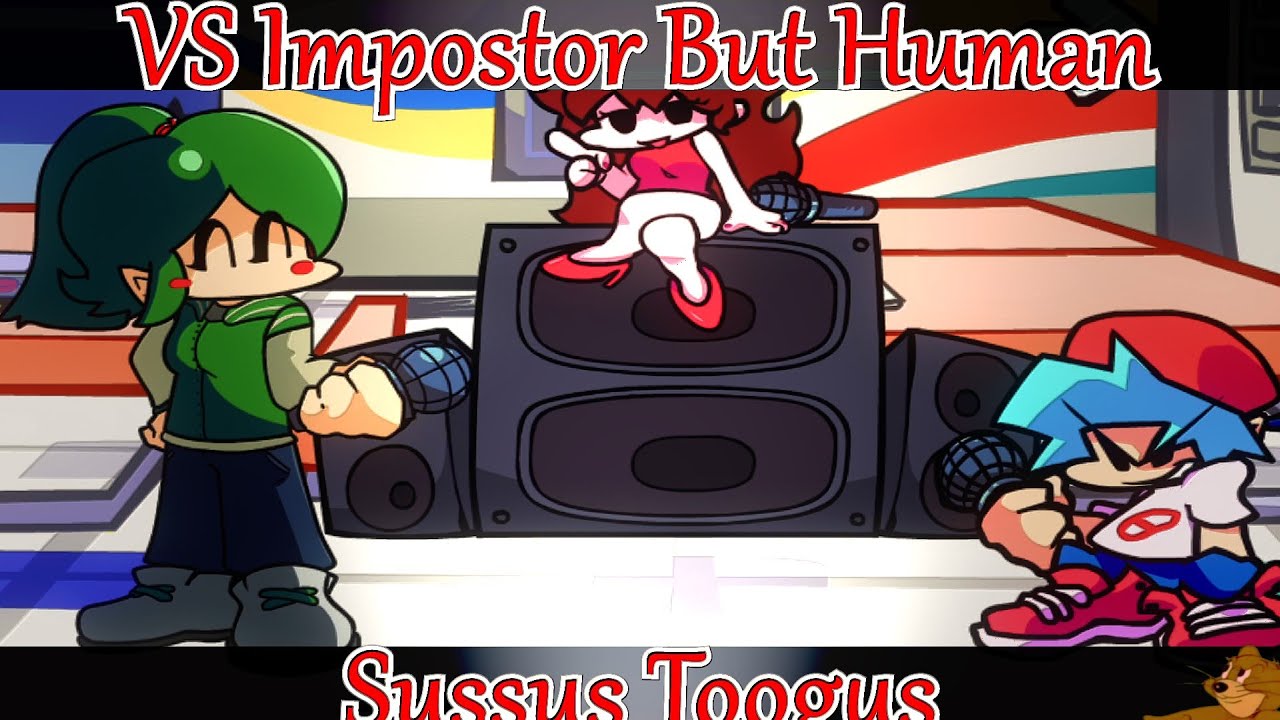 Friday Night Funkin' VS Impostor But Human (Among Us x FNF Mod) - Green ...