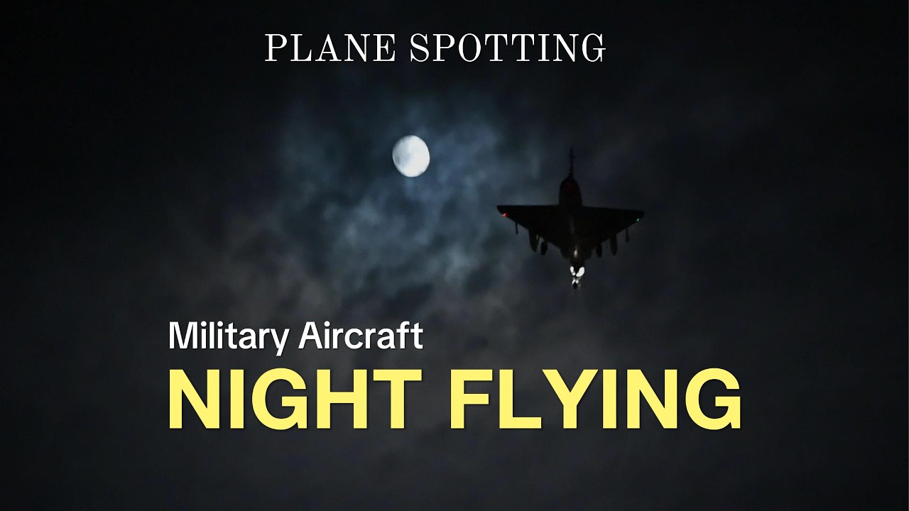 Military Aircraft Night Flying | Plane Spotting | Jet Engines | F-16 ...
