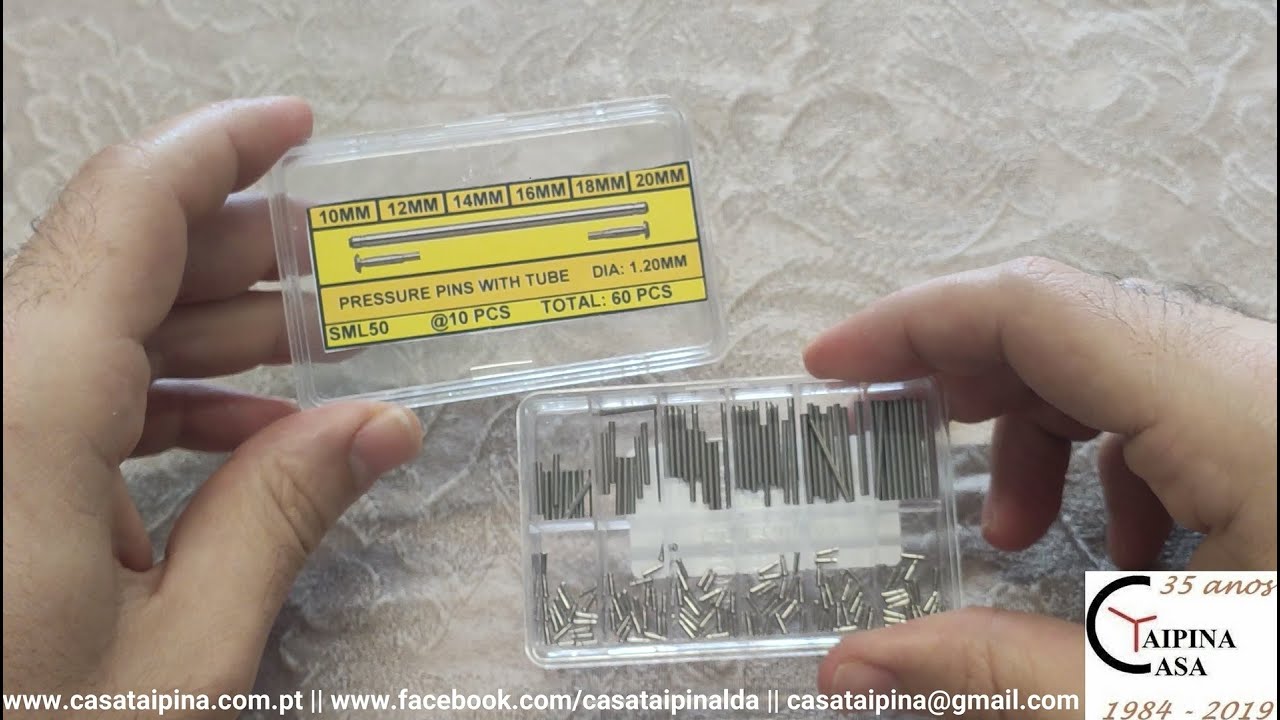 Pressure Pins With Tube - Barretes com pino à pressão - YouTube