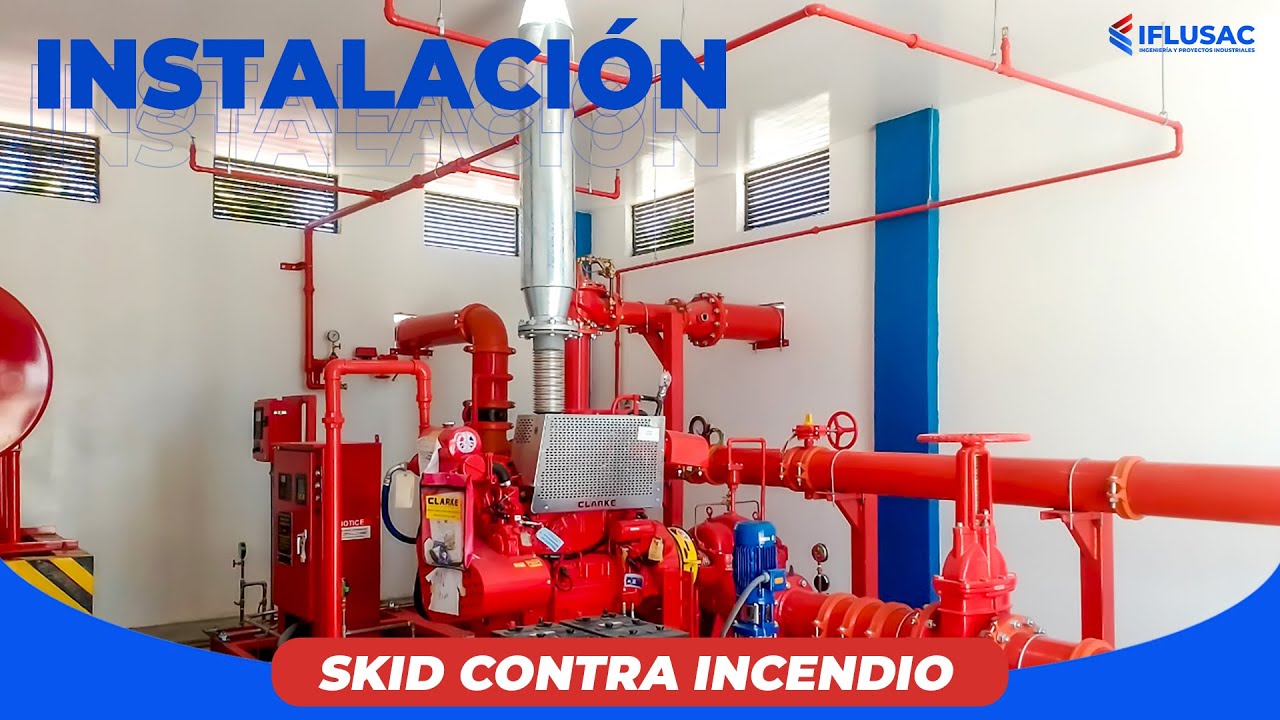 INSTALACIÓN de Skid Contra Incendio y puesta en marcha - YouTube